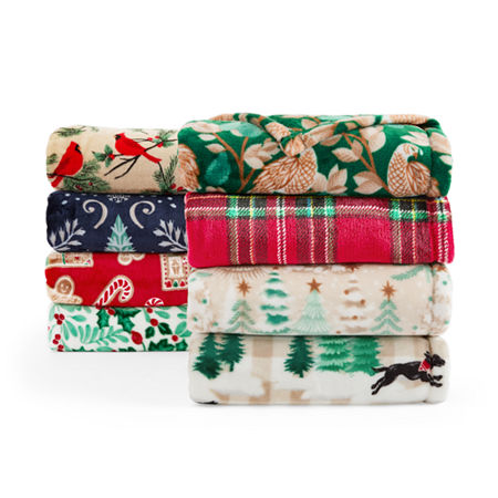 Click here for North Pole Trading Co. Holiday Velvet Plush Throw... prices
