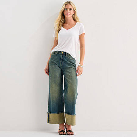 Click here for a.n.a Womens Scoop Neck Short Sleeve T-Shirt  Peti... prices