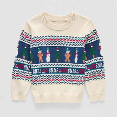 Click here for Okie Dokie Toddler & Little Boys Crew Neck Long Sl... prices