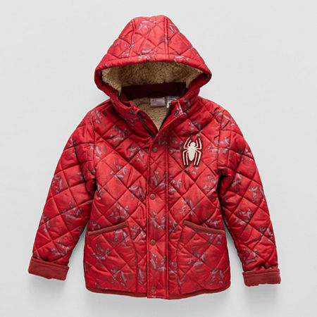 Click here for Little & Big Kid Boys Spiderman Hooded Midweight Q... prices