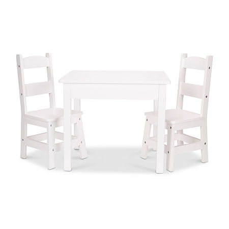 Click here for Melissa & Doug Wooden Table & Chairs - Natural 3-p... prices