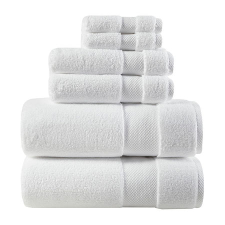 Madison Park Signature Splendor Cotton 6-Pc. Bath Towel Set - White