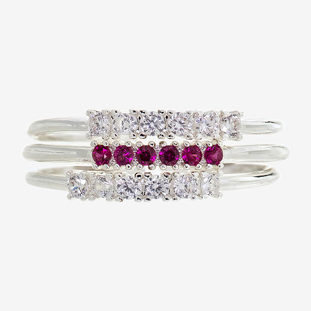 Click here for Sparkle Allure Birthstone Womens Red Cubic Zirconi... prices