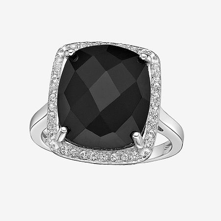 Click here for Womens Genuine Black Onyx Sterling Silver Cushion... prices