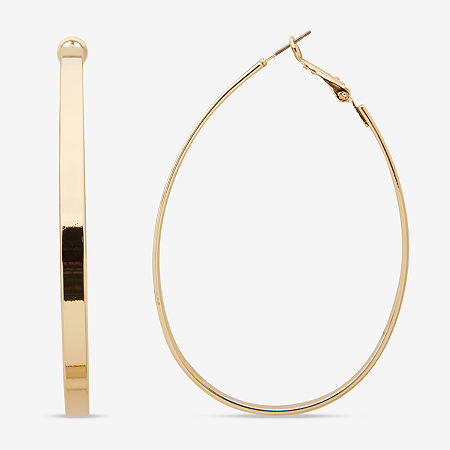 Click here for Worthington Womens 63.5mm Hoop Earrings  One Size... prices