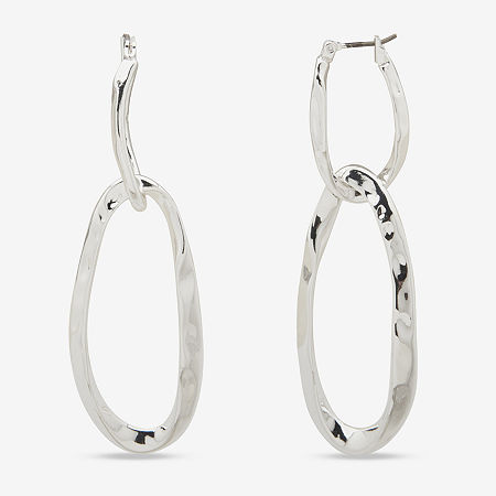 Click here for Worthington Womens 76.2mm Hoop Earrings  One Size... prices