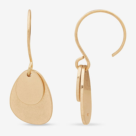 Click here for a.n.a Gold Tone Womens Drop Earrings  One Size  Ye... prices