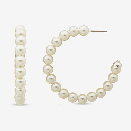 Click here for Worthington 49.6 Mm Simulated Pearl Womens 49.6mm... prices