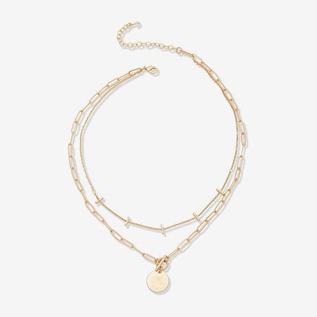 Click here for a.n.a Toggle Coin Pendant Womens 18 Inch Strand Ne... prices