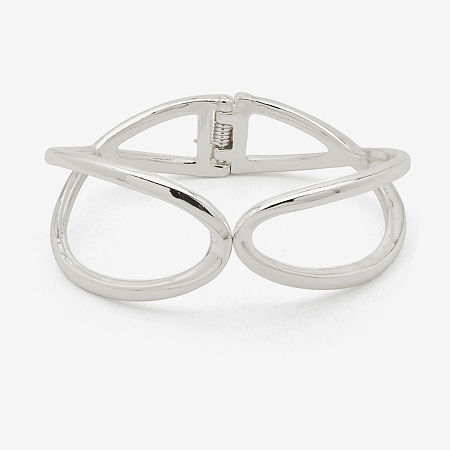 Click here for Worthington Silver Tone Twisted Womens Cuff Bracel... prices