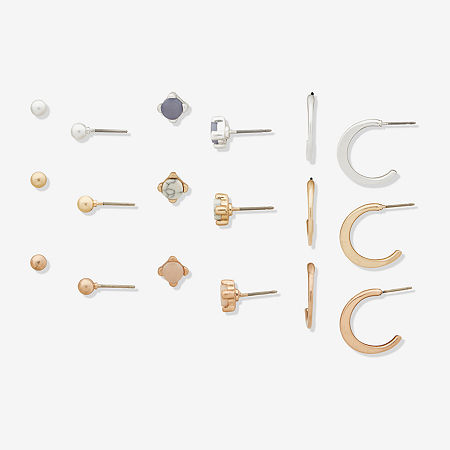 Click here for a.n.a Womens Hypoallergenic 9 Pair Earring Set  On... prices