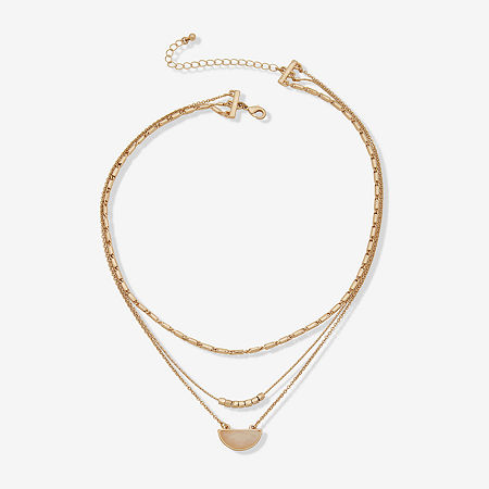 Click here for a.n.a Gold Tone Womens 24 Inch Strand Necklace  On... prices