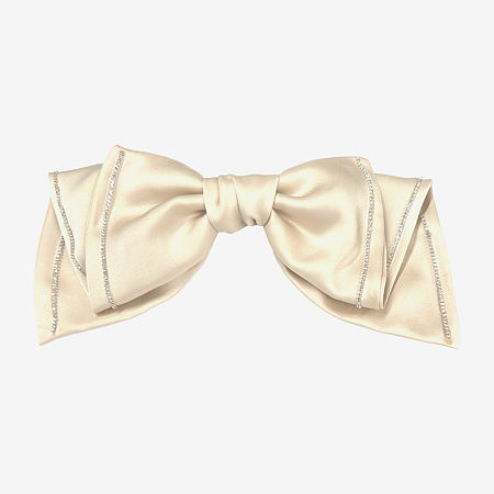 Click here for Bijoux Bar Black Hair Bow  One Size  Beige prices