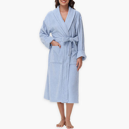 Ink+Ivy Womens Cotton Terry Robe - Blue