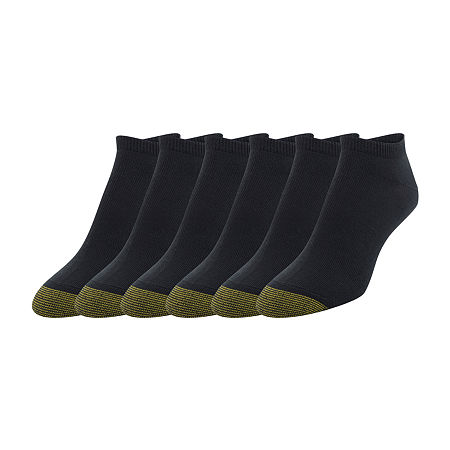 Gold Toe Womens 6-Pack Casual Ultra Soft Liner Socks - Black