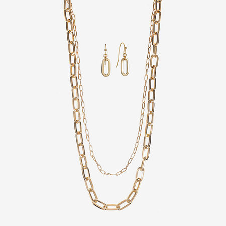 Click here for Liz Claiborne Layered Necklace And Drop Earring Wo... prices