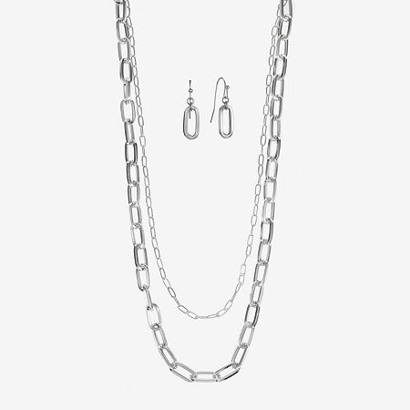 Click here for Liz Claiborne Layered Necklace And Drop Earring Wo... prices