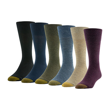 Click here for Gold Toe Cambridge Mens 6 Pair Crew Socks  10-13... prices
