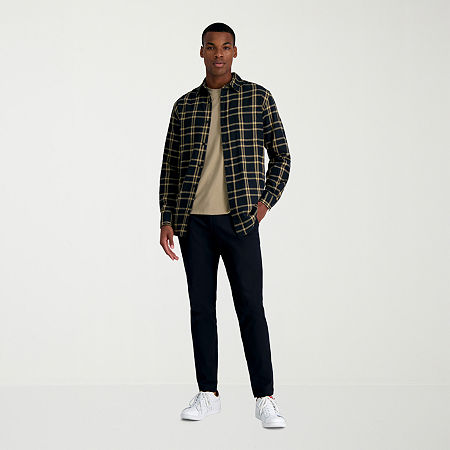 Click here for Haggar Life Khaki Mens Comfort Waistband Slim Fit... prices