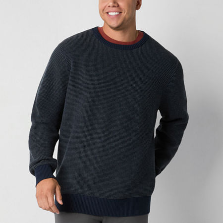 Click here for mutual weave Waffle Big and Tall Mens Crew Neck Lo... prices