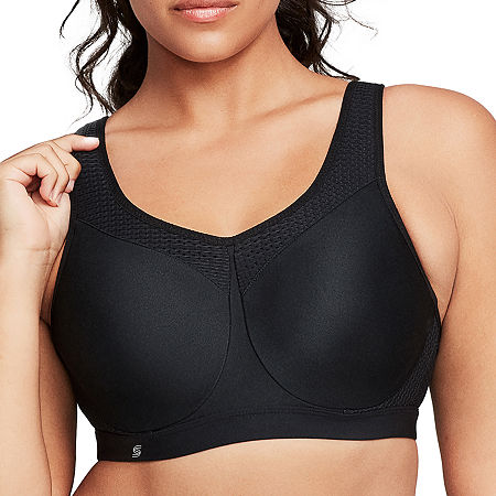 Glamorise Womens Sport High Impact Wonderwire Bra 9066 - Black Sport
