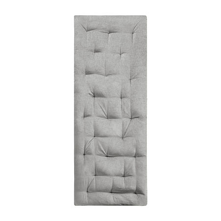 Intelligent Design Edelia Poly Chenille Lounge Floor Pillow  27 x 74 - Grey