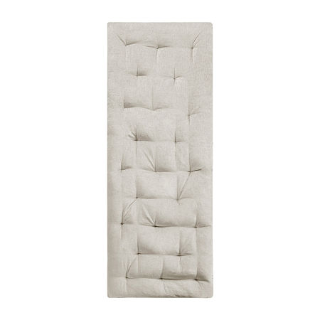 Intelligent Design Edelia Poly Chenille Lounge Floor Pillow  27 x 74 - Ivory