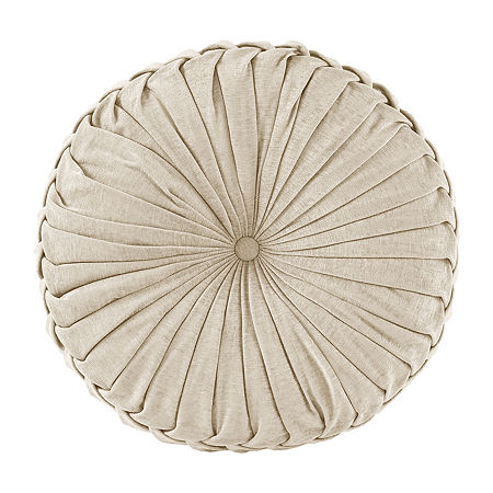 Intelligent Design Loretta Chenille Decorative Floor Pillow  22 x 6 - Ivory