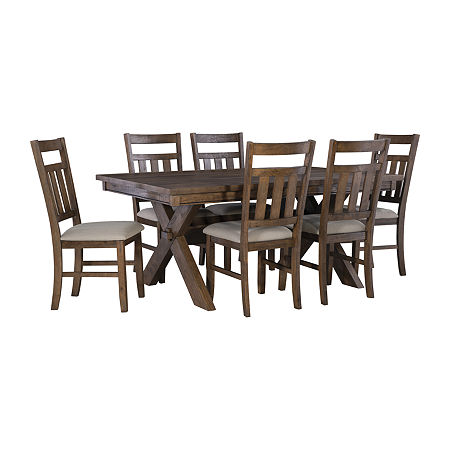 Click here for Haverford 7-Piece Dining Set  One Size  Brown prices