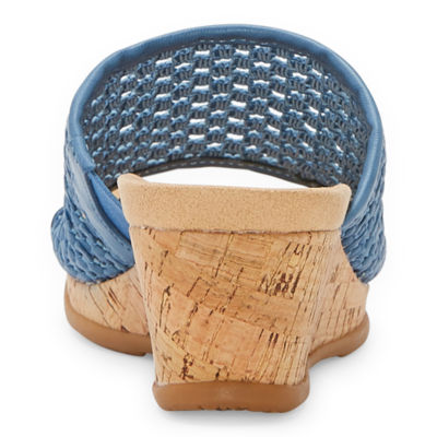 Baretraps Womens Fiora Wedge Sandals, Color: Ocean - JCPenney