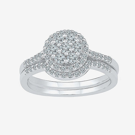 Click here for Womens 1/2 CT.T.W. Natural Diamond 10K White Gold... prices