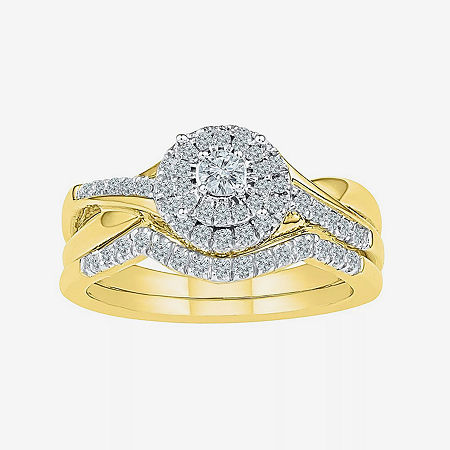 Click here for Womens 1/2 CT.T.W. Natural Diamond 10K Gold Bridal... prices
