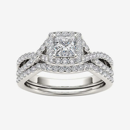 Click here for 1 1/4 CT.T.W. Natural Diamond 14K White Gold Brida... prices