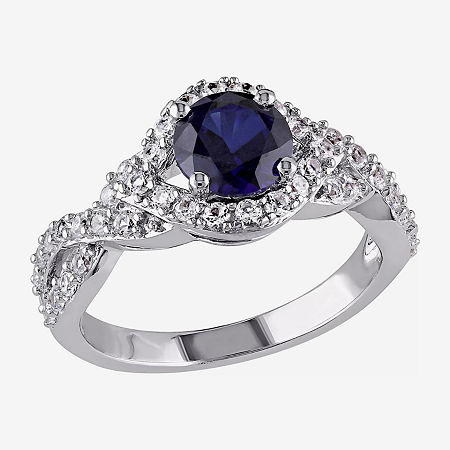 Click here for Modern Bride Gemstone Womens Lab Created Blue Sapp... prices