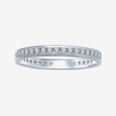 Click here for 1/2 CT.T.W. Natural Diamond 14K White Gold Eternit... prices