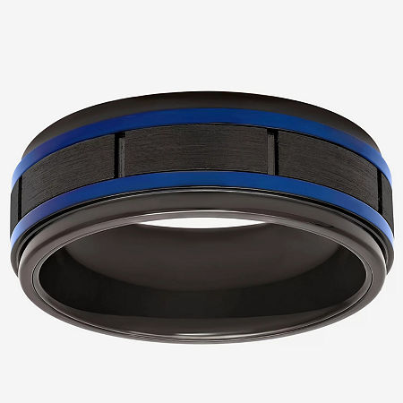 Click here for Thin Blue Line Mens 8MM Tungsten Wedding Band  11... prices