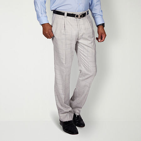 Click here for Steve Harvey Mens Windowpane Classic Fit Pleated F... prices