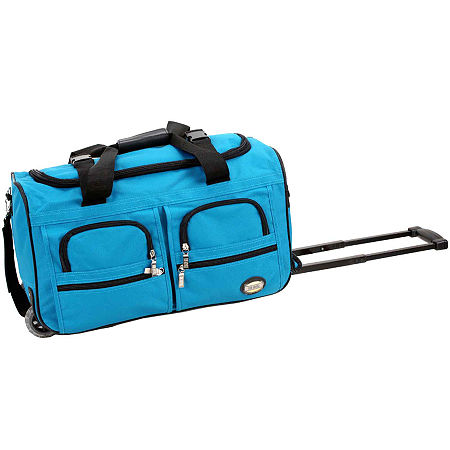 Rockland 22 Carry-On Rolling Duffle Bag - Turquoise