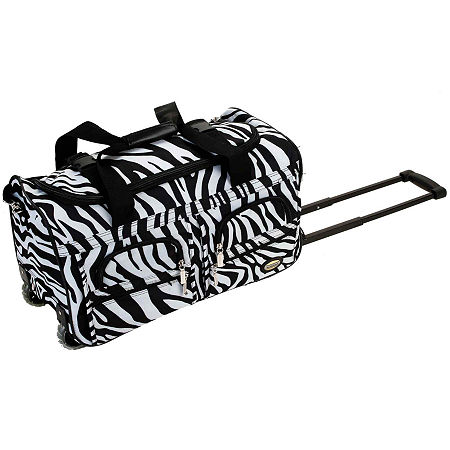 Click here for Rockland 22 Carry-On Rolling Duffle Bag - Zebra prices
