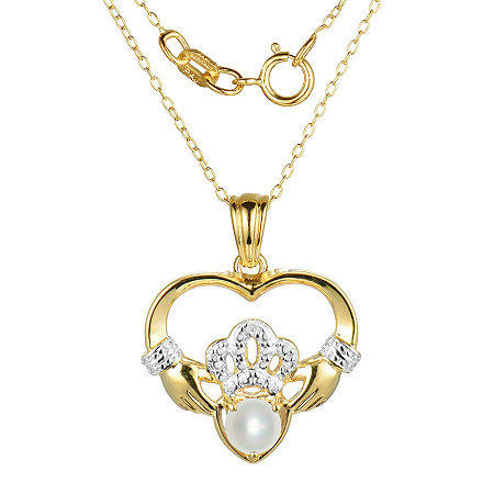 Click here for Cultured Freshwater Pearl and Diamond-Accent Cladd... prices