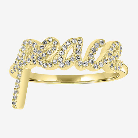 Click here for Peace Womens 1/5 CT. Natural White Diamond 14K Gol... prices