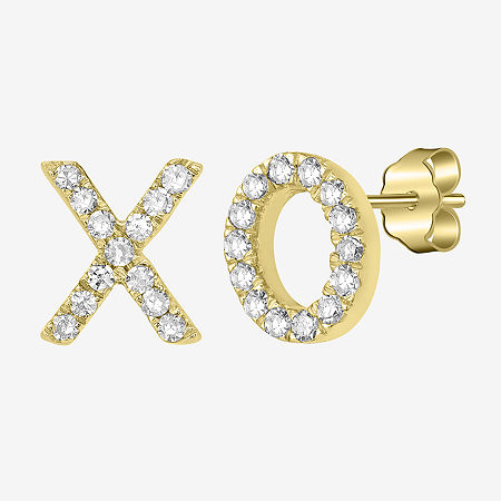 Click here for X & O Mismatched Diamond Accent Natural White Diam... prices