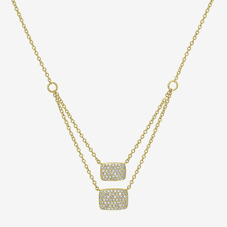 Click here for Double Layer Womens 3/8 CT. T.W. Natural White Dia... prices