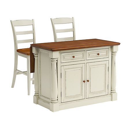 Click here for Homestyles Monarch Drop Leaf Wood-Top Kitchen Isla... prices