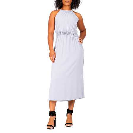 Click here for Poetic Justice Womens Sleeveless Midi A-Line Dress... prices