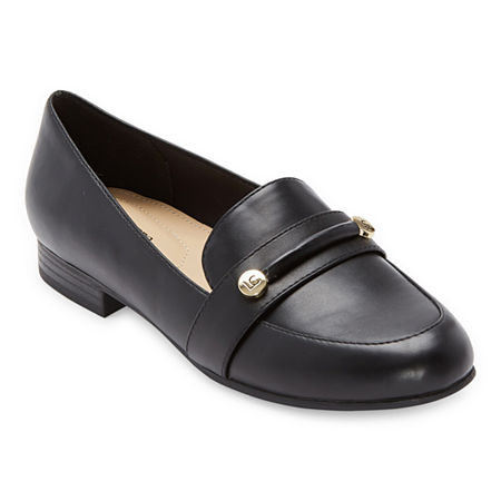 Click here for Liz Claiborne Womens Trish Loafers  5 1/2 Wide  Bl... prices