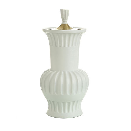 Click here for Stylecraft Dann Foley White Pleated Vase  One Size... prices