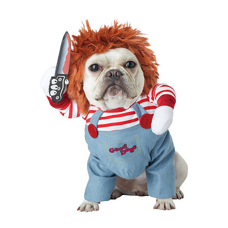 Click here for Deadly Doll Dog Costume  Large  Blue prices