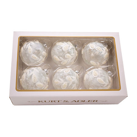 Click here for Kurt Adler 80mm Glass Imitation Pearl 6 Piece Ball... prices