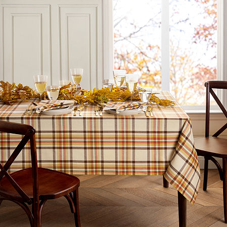 Click here for Elrene Russet Harvest Woven Plaid Tablecloth  60 x... prices